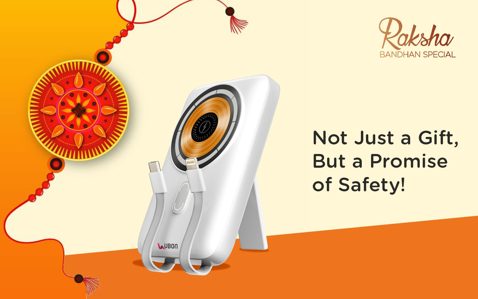 Stay Charged, Stay Protected: Gift UBON PB-X106 Magno Safe Power Bank ...