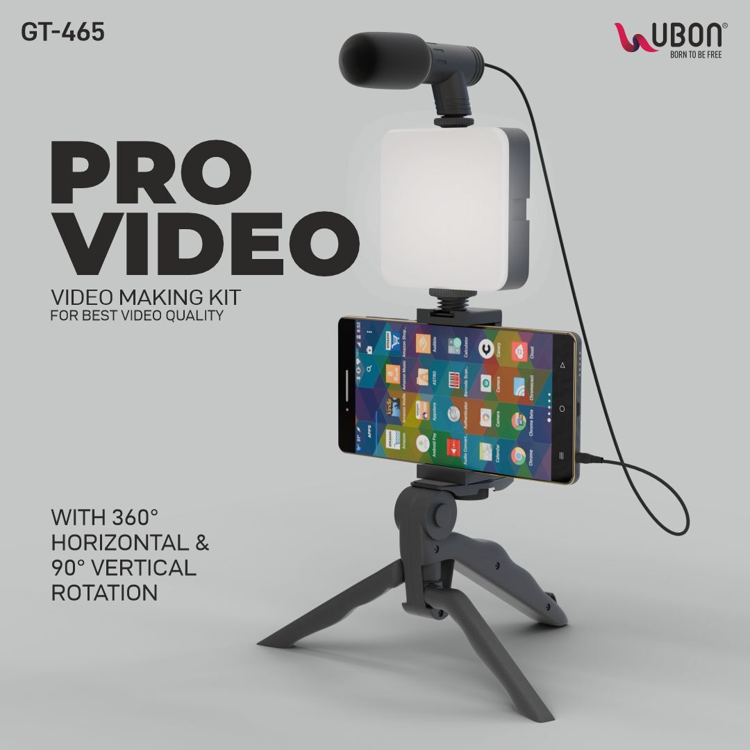 The UBON GT-465 Stereo Smartphone Pro Video Making Kit | ubonindia.com