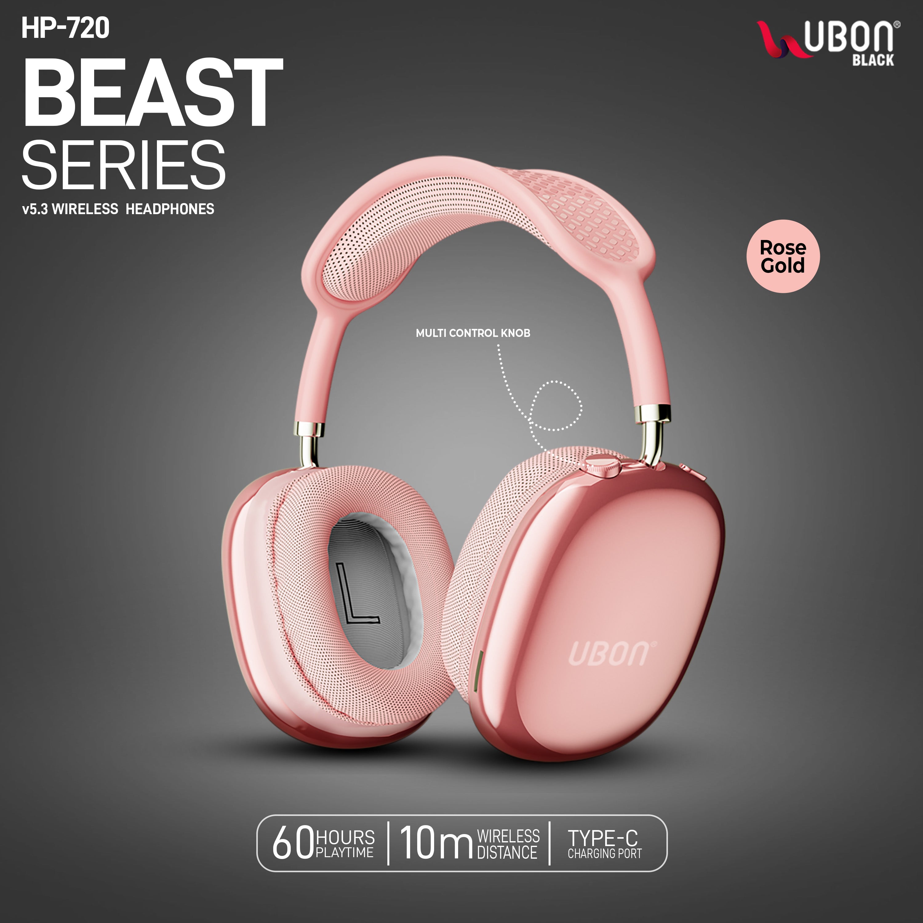 Ubon Mega Bass HP-50 Wireless Headphone