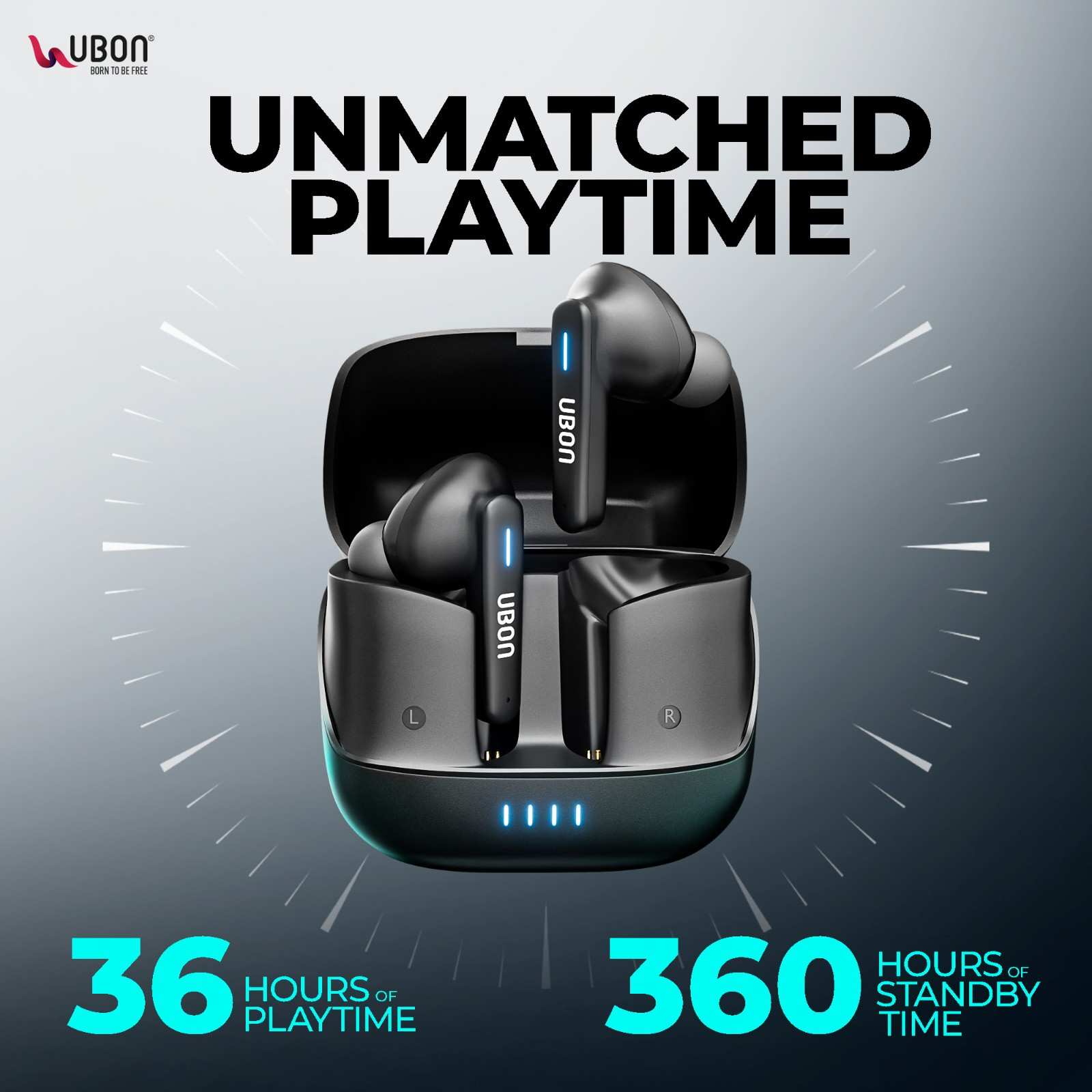 UBON J23 Topper Series: Premium Truly Wireless Earbuds with 36 Hours P | ubonindia.com