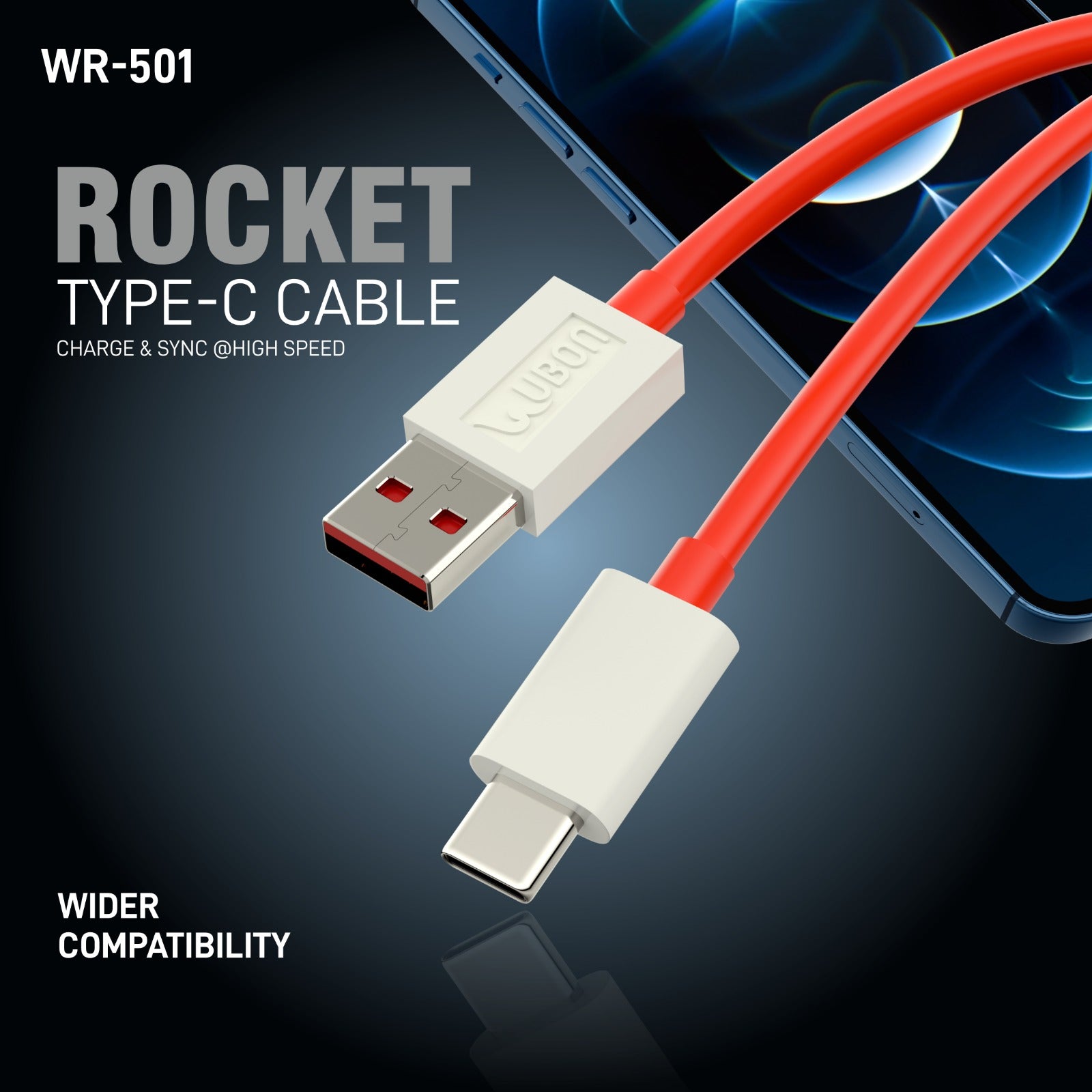 WR-501 - 1 meter, 65W High-Speed Charging Cable with Type-C port ...